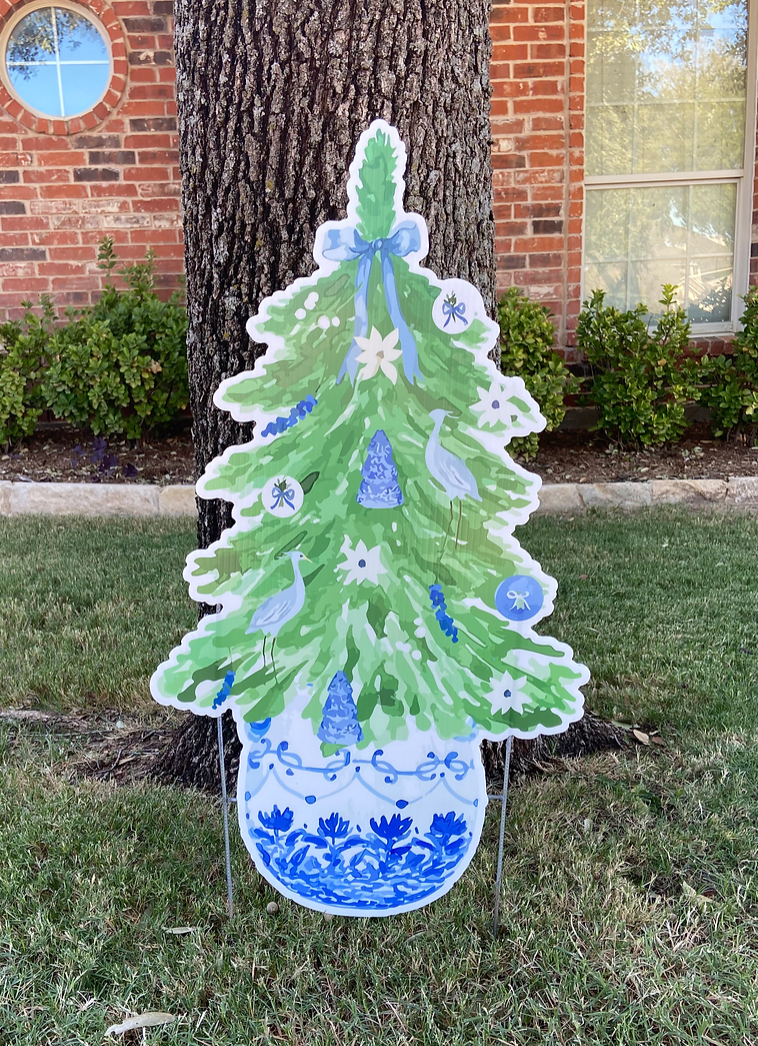 Lovely Lucy Tree Yard Sign – YardFetti Midland